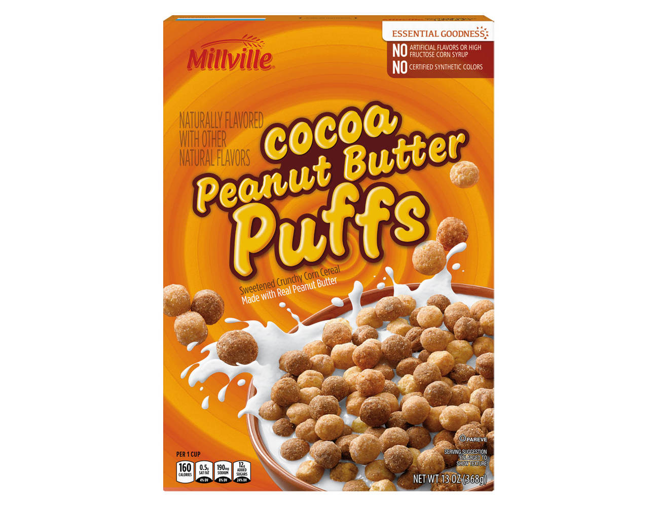 Millville Cocoa Peanut Butter Puffs Cereal